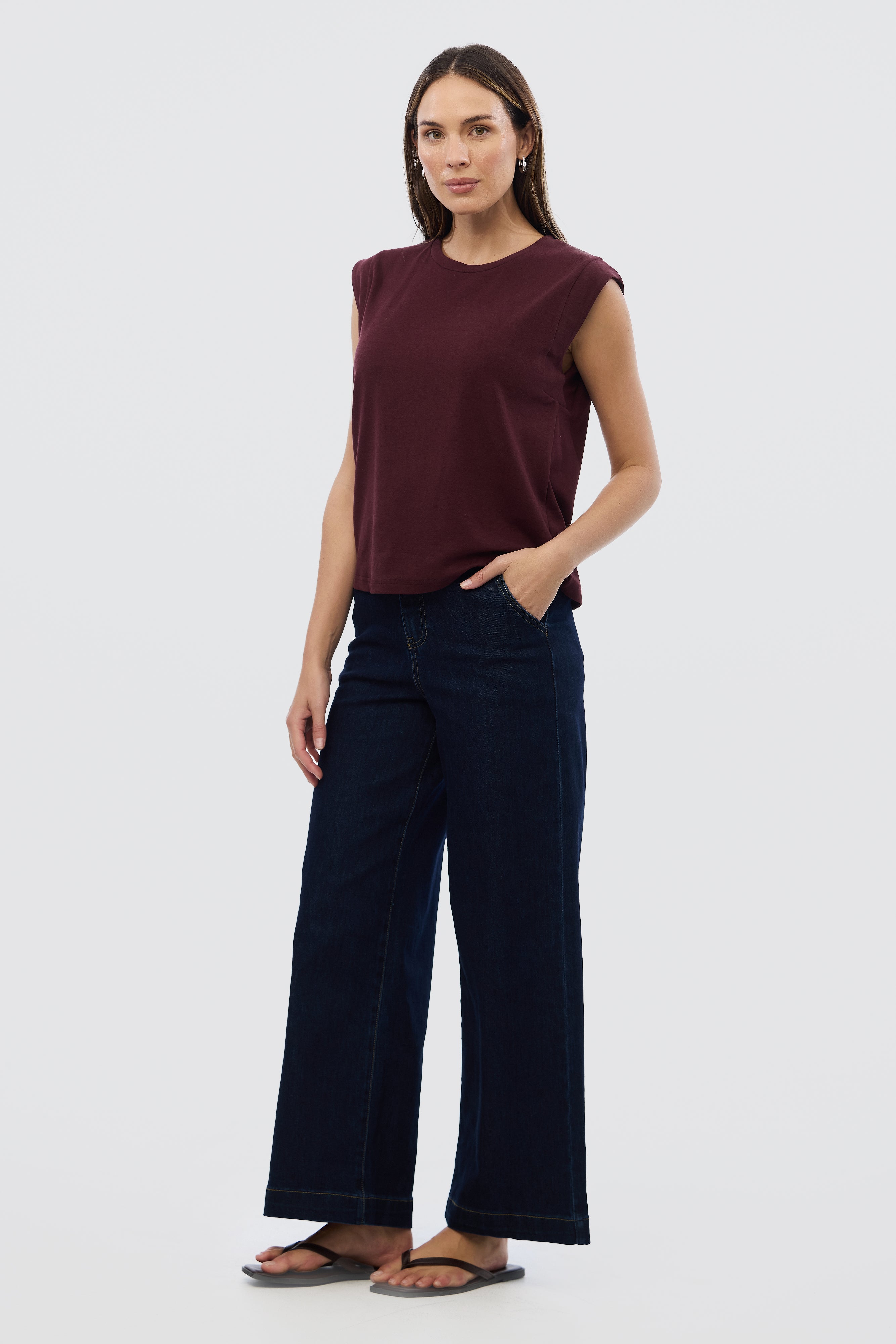 Cap Sleeve Jersey Tank - Fig – Serafina